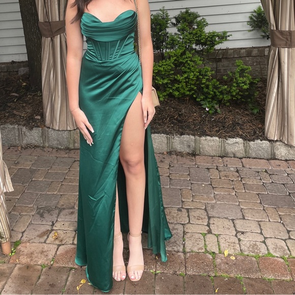 Dresses | Prom Dress Worn Once Beautiful Green Dress | Poshmark